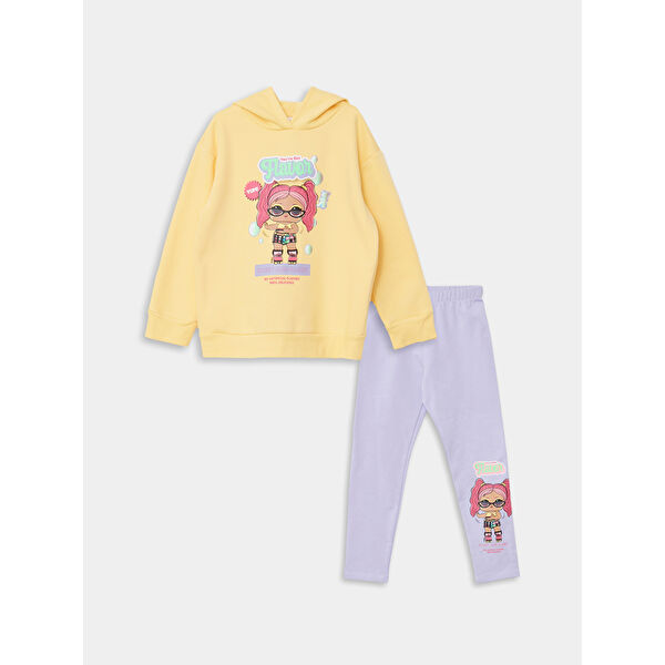 Kapüşonlu LOL Surprise OMG Lisanslı Uzun Kollu Kız Çocuk Sweatshirt ve Tayt Kapüşonlu LOL Surprise OMG Lisanslı Uzun Kollu Kız Çocuk Sweatshirt ve Tayt