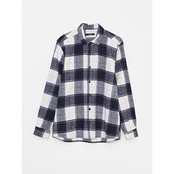 Regular Fit Uzun Kollu Ekose Erkek Oduncu Gömlek Ceket Regular Fit Uzun Kollu Ekose Erkek Oduncu Gömlek Ceket