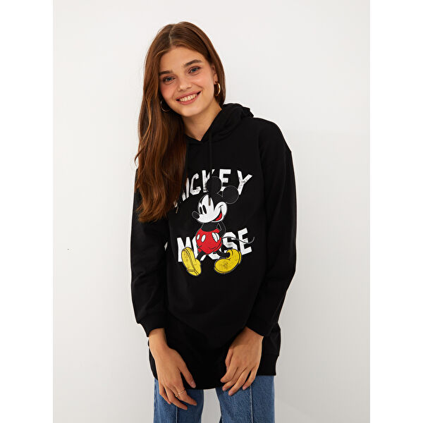 Kapüşonlu Baskılı Uzun Kollu Hamile Tunik Kapüşonlu Baskılı Uzun Kollu Hamile Tunik