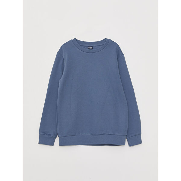 Bisiklet Yaka Basic Uzun Kollu Erkek Çocuk Sweatshirt Bisiklet Yaka Basic Uzun Kollu Erkek Çocuk Sweatshirt