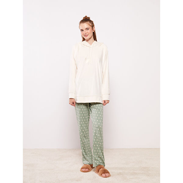 Beli Lastikli Puantiyeli Pamuklu Kadın Pijama Alt Beli Lastikli Puantiyeli Pamuklu Kadın Pijama Alt