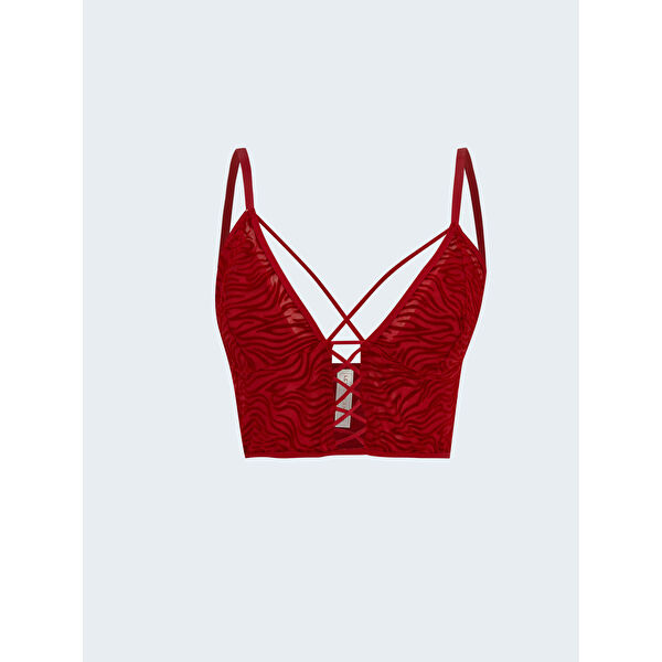 Balensiz Dolgusuz Desenli Bralet Sütyen