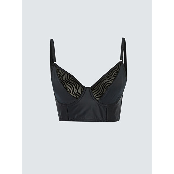 Balenli Dolgusuz Desenli Bralet Sütyen Balenli Dolgusuz Desenli Bralet Sütyen