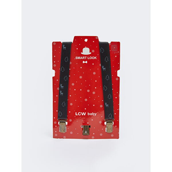 Yılbaşı Temalı Erkek Bebek Pantolon Askısı Yılbaşı Temalı Erkek Bebek Pantolon Askısı