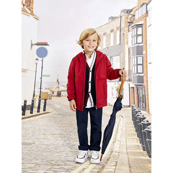 Kapüşonlu Basic Erkek Çocuk Mont