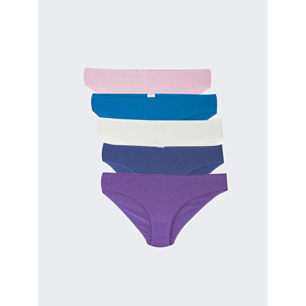 Düz Bikini Kadın Külot 5'li Paket