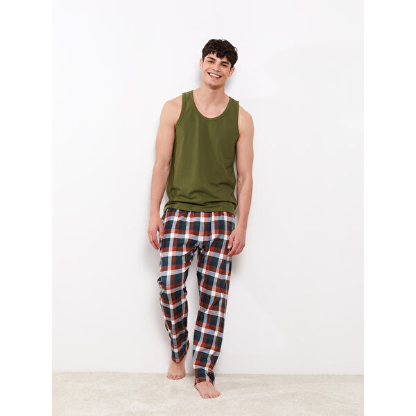 Standart Kalıp Ekose Erkek Pijama Alt Standart Kalıp Ekose Erkek Pijama Alt