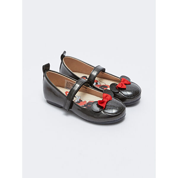 Minnie Mouse Lisanslı Cırt Cırtlı Kız Çocuk Babet