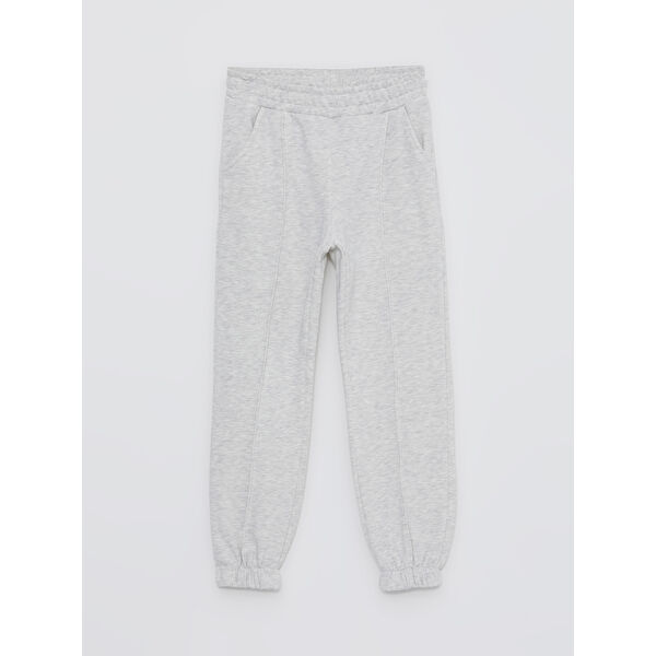 Beli Lastikli Basic Kız Çocuk Jogger Eşofman Altı Beli Lastikli Basic Kız Çocuk Jogger Eşofman Altı