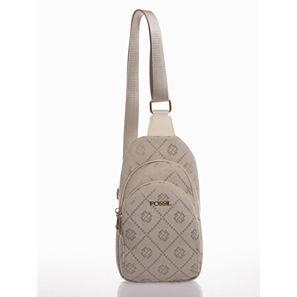 Fossil Desenli Kadın Omuz Ve Sırt Çantası