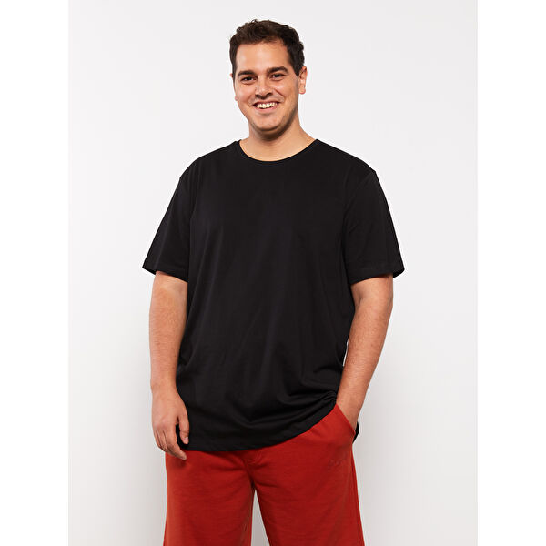 Bisiklet Yaka Kısa Kollu Basic Penye Erkek Tişört