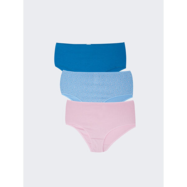 Desenli Full Brief Kadın Külot 3'lü Paket Desenli Full Brief Kadın Külot 3'lü Paket