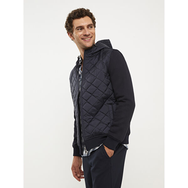 Standart Kalıp Kapüşonlu Erkek Şişme Mont Standart Kalıp Kapüşonlu Erkek Şişme Mont