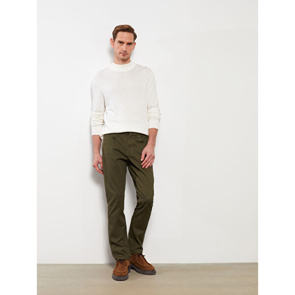 Slim Fit Armürlü Erkek Pantolon