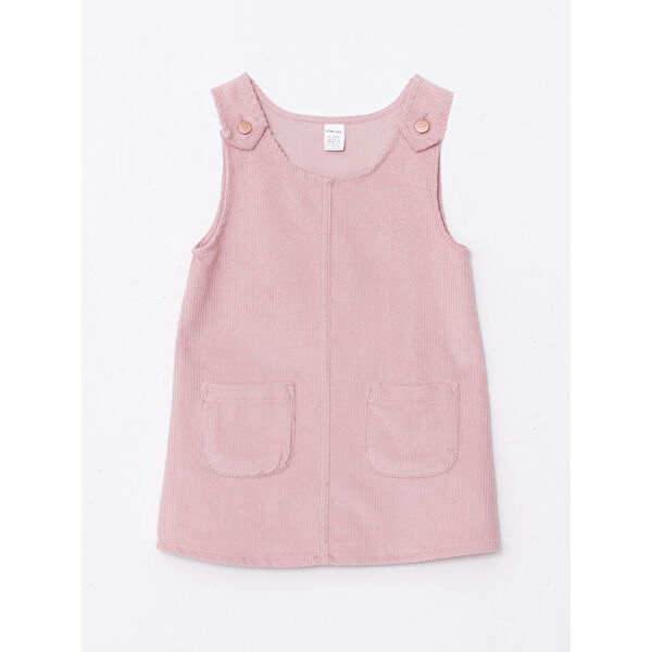 Bisiklet Yaka Basic Kız Bebek Elbise