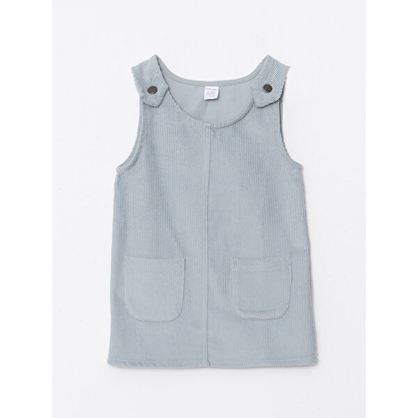 Bisiklet Yaka Basic Kız Bebek Elbise