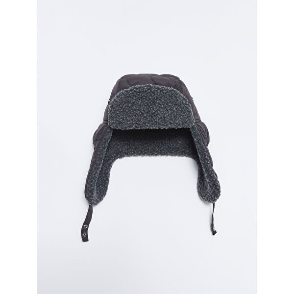 Kapitoneli Erkek Kar Şapkası