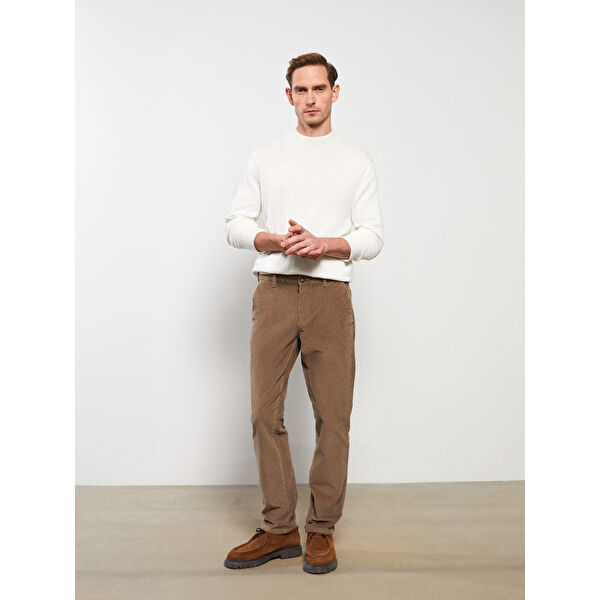 Standart Kalıp Kadife Erkek Chino Pantolon