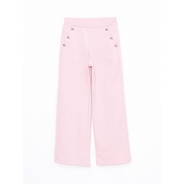 Beli Lastikli Basic Geniş Paça Kız Çocuk Eşofman Altı Beli Lastikli Basic Geniş Paça Kız Çocuk Eşofman Altı