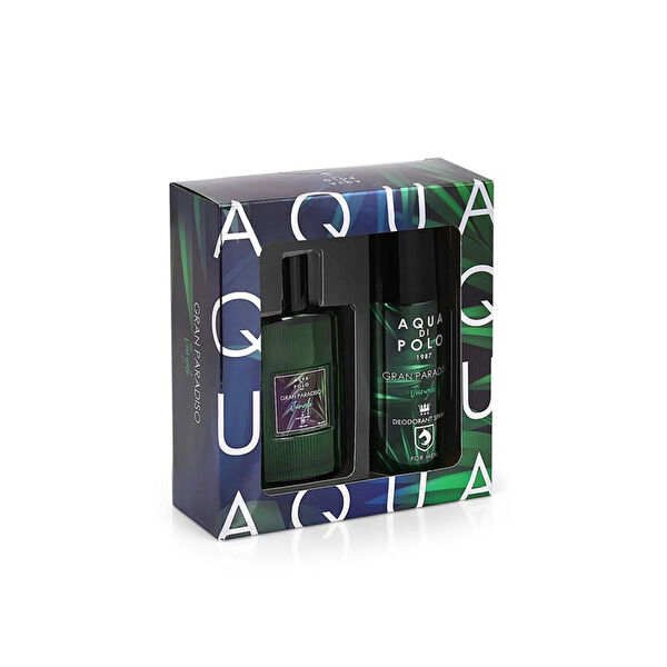 Aqua Di Polo 1987 STCC000303 Gran Paradiso Jungle Erkek Parfüm ve Deodorant Seti Aqua Di Polo 1987 STCC000303 Gran Paradiso Jungle Erkek Parfüm ve Deodorant Seti