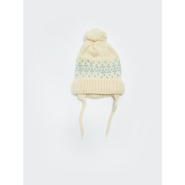 Desenli Erkek Bebek Triko Bere