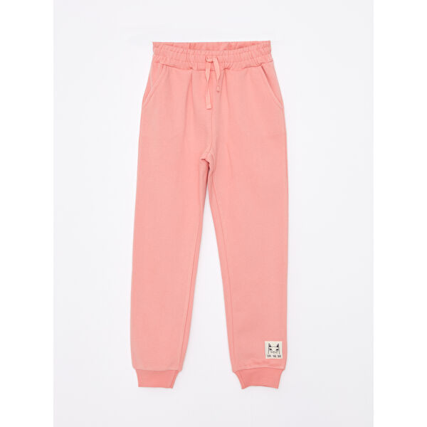 Beli Lastikli Basic Kız Çocuk Jogger Eşofman Altı Beli Lastikli Basic Kız Çocuk Jogger Eşofman Altı