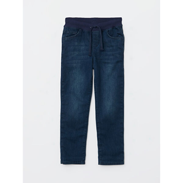 Beli Lastikli Polar Astarlı Erkek Çocuk Jean Pantolon Beli Lastikli Polar Astarlı Erkek Çocuk Jean Pantolon