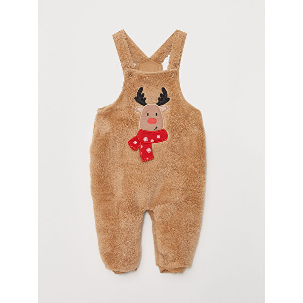 Yılbaşı Temalı Erkek Bebek Pelüş Salopet