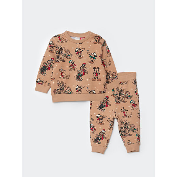 Bisiklet Yaka Uzun Kollu Disney Baskılı Erkek Bebek 2'li Takım Bisiklet Yaka Uzun Kollu Disney Baskılı Erkek Bebek 2'li Takım
