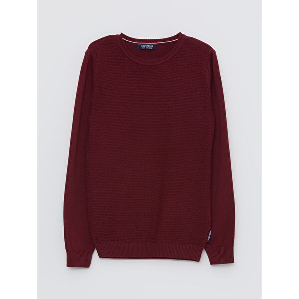 Bisiklet Yaka Basic Uzun Kollu Erkek Çocuk Triko Kazak Bisiklet Yaka Basic Uzun Kollu Erkek Çocuk Triko Kazak