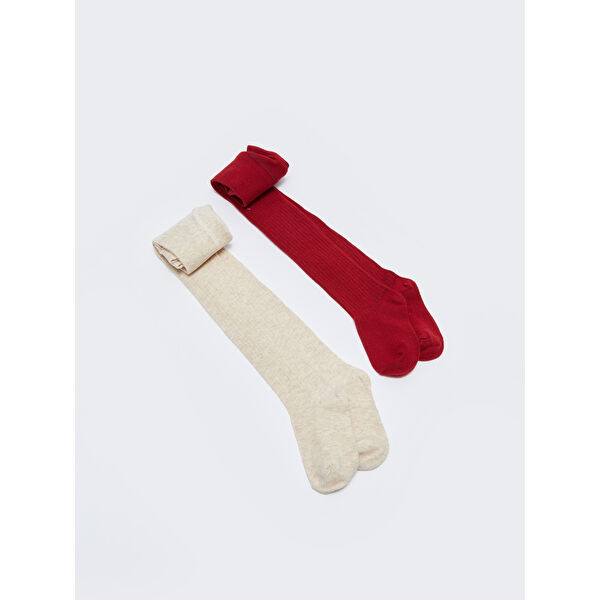 Basic Kız Çocuk Külotlu Çorap 2'li