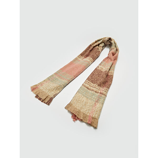 Ekose Desenli Kadın Atkı Ekose Desenli Kadın Atkı