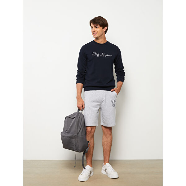 Standart Kalıp Baskılı Erkek Şort