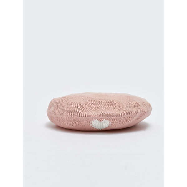 Desenli Kız Bebek Bere Desenli Kız Bebek Bere