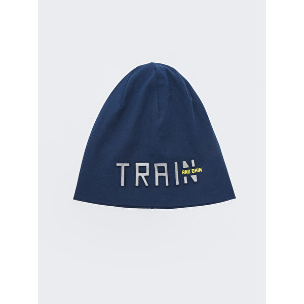 Yazı Nakışlı Erkek Bere