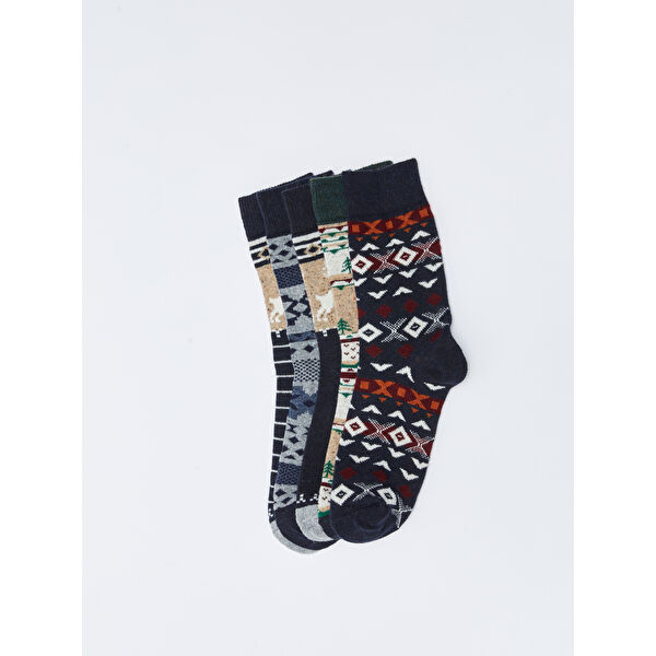 Desenli Erkek Soket Çorap 5'li