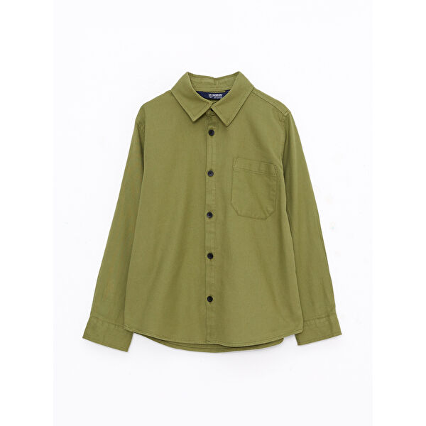 Basic Gabardin Uzun Kollu Erkek Çocuk Gömlek Basic Gabardin Uzun Kollu Erkek Çocuk Gömlek
