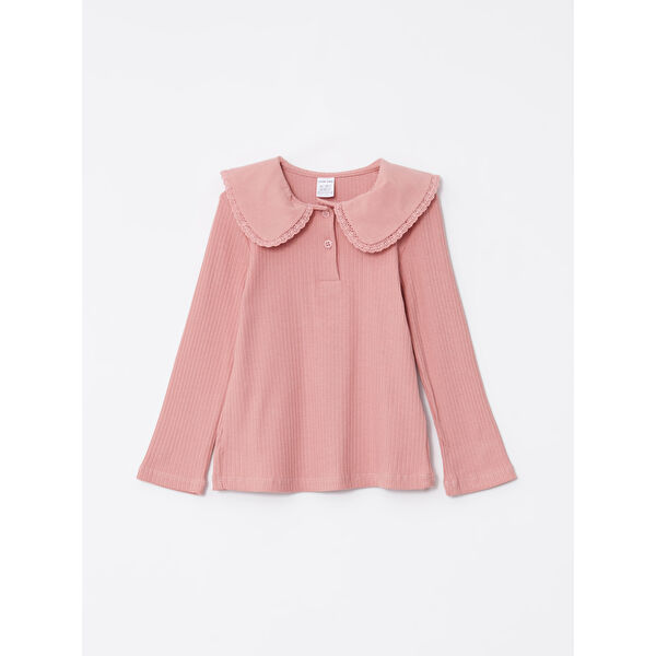 Bebe Yaka Uzun Kollu Basic Kız Bebek Tişört Bebe Yaka Uzun Kollu Basic Kız Bebek Tişört