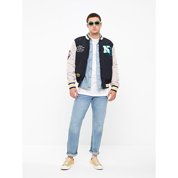 Rahat Kalıp Kolej Yaka Erkek Mont Rahat Kalıp Kolej Yaka Erkek Mont