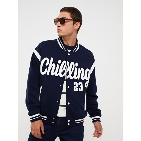 Standart Kalıp Kolej Yaka Erkek Spor Hırka Standart Kalıp Kolej Yaka Erkek Spor Hırka