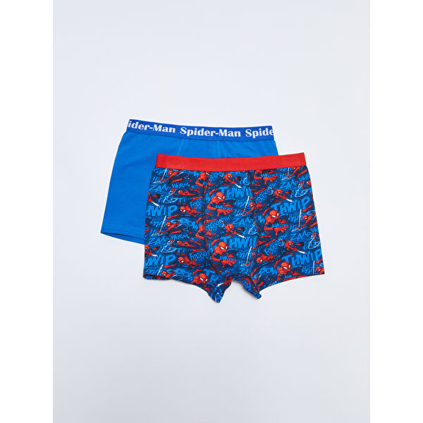 Spiderman Baskılı Pamuklu Erkek Çocuk Boxer 2'li