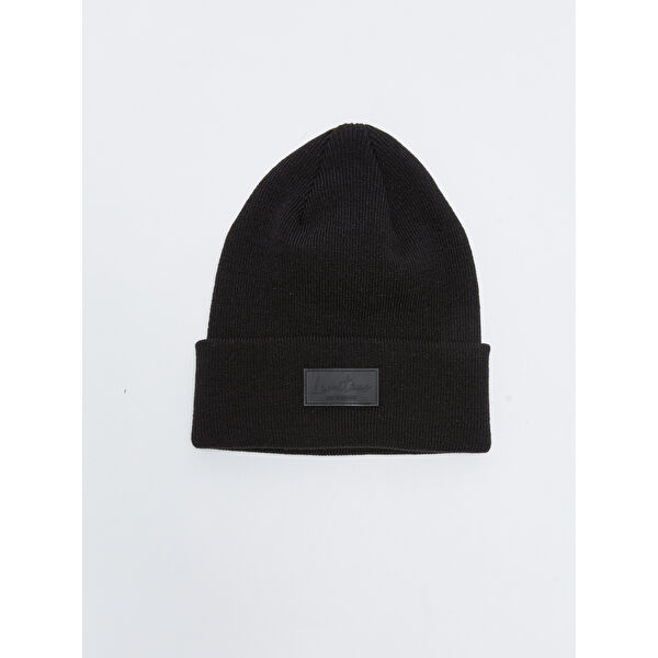 Etiket Baskılı Erkek Bere