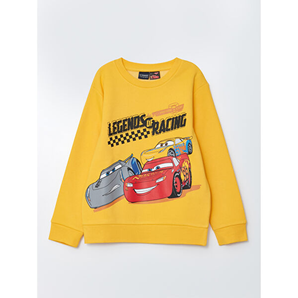 Bisiklet Yaka Arabalar Baskılı Uzun Kollu Erkek Çocuk Sweatshirt Bisiklet Yaka Arabalar Baskılı Uzun Kollu Erkek Çocuk Sweatshirt