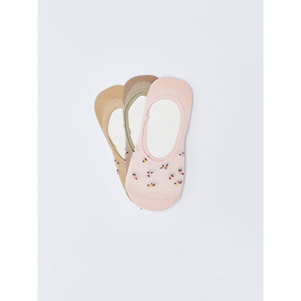 Desenli Kadın Babet Çorap 3'lü Paket