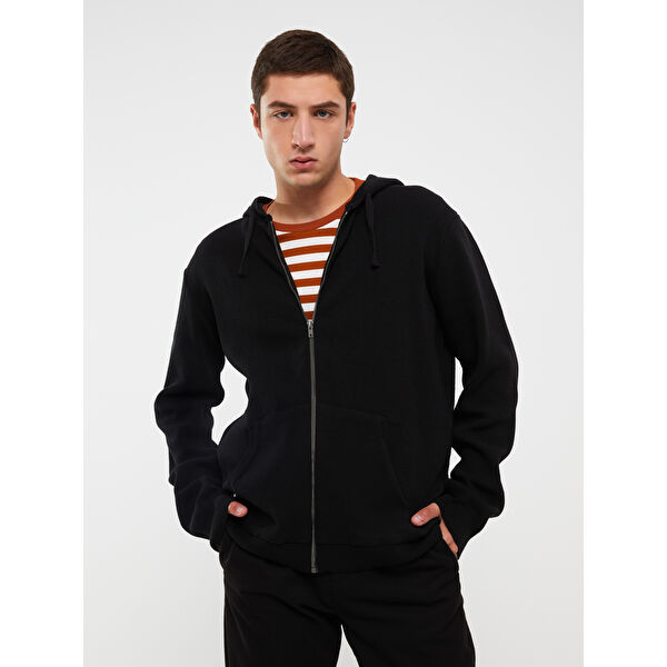 Standart Kalıp Uzun Kollu Erkek Triko Hırka Standart Kalıp Uzun Kollu Erkek Triko Hırka