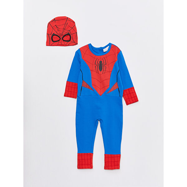 Bisiklet Yaka Spiderman Baskılı Uzun Kollu Erkek Bebek Kostüm Bisiklet Yaka Spiderman Baskılı Uzun Kollu Erkek Bebek Kostüm