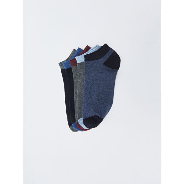 Renk Bloklu Erkek Patik Çorap 5'li