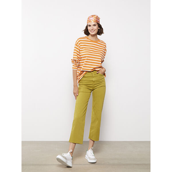 Yüksek Bel Straight Fit Kadın Jean Pantolon