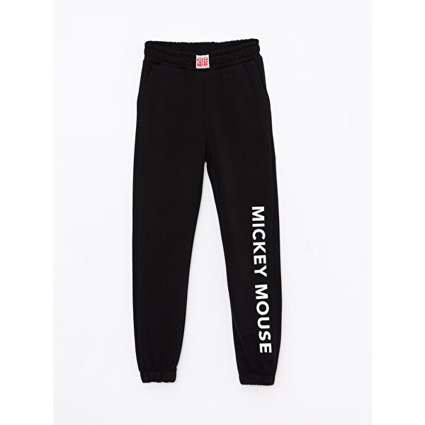 Beli Lastikli Mickey Mouse Baskılı Kız Çocuk Jogger Eşofman Altı Beli Lastikli Mickey Mouse Baskılı Kız Çocuk Jogger Eşofman Altı