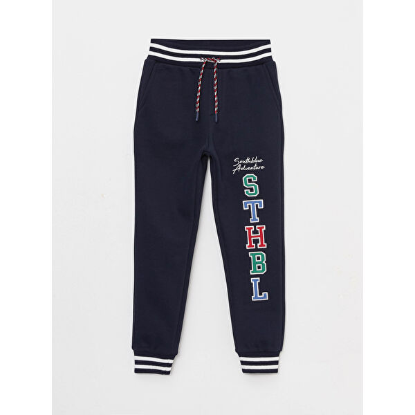 Beli Lastikli Nakışlı Erkek Çocuk Jogger Eşofman Altı Beli Lastikli Nakışlı Erkek Çocuk Jogger Eşofman Altı